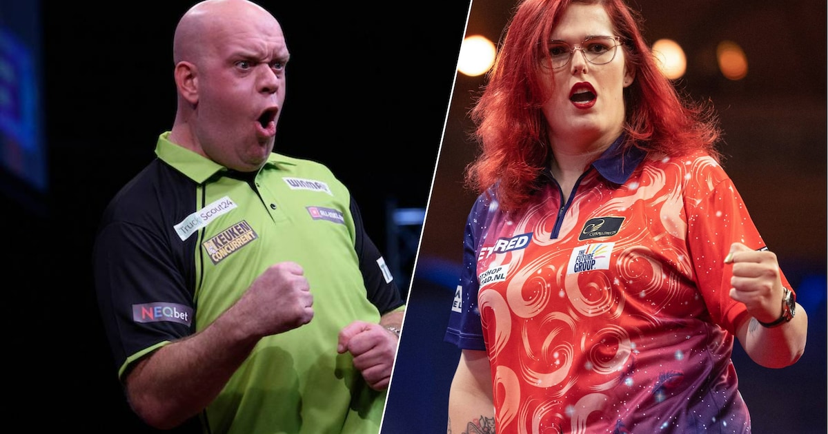 Michael van Gerwen treft debuterende trans vrouw Noa-Lynn van Leuven op ...