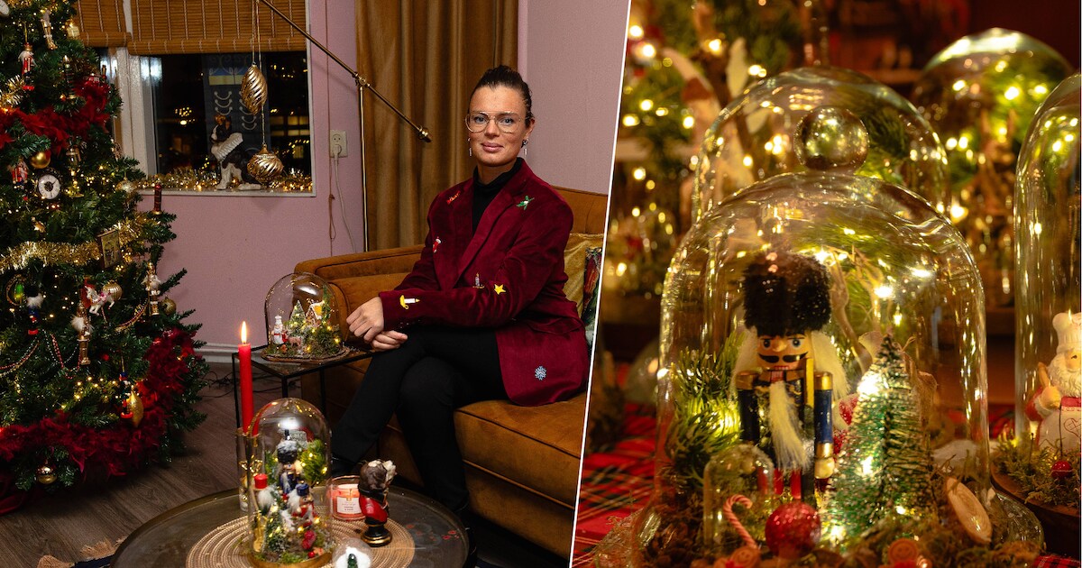 Rond de feestdagen staat Kelly's huis vol kerststolpen: ‘Kan je een ...