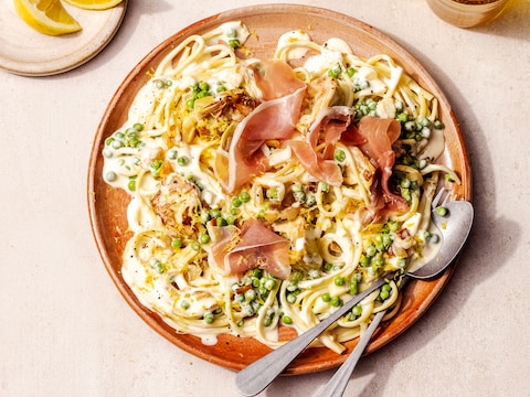 Wat Eten We Vandaag: Romige linguine met brie, artisjok en parmaham ...