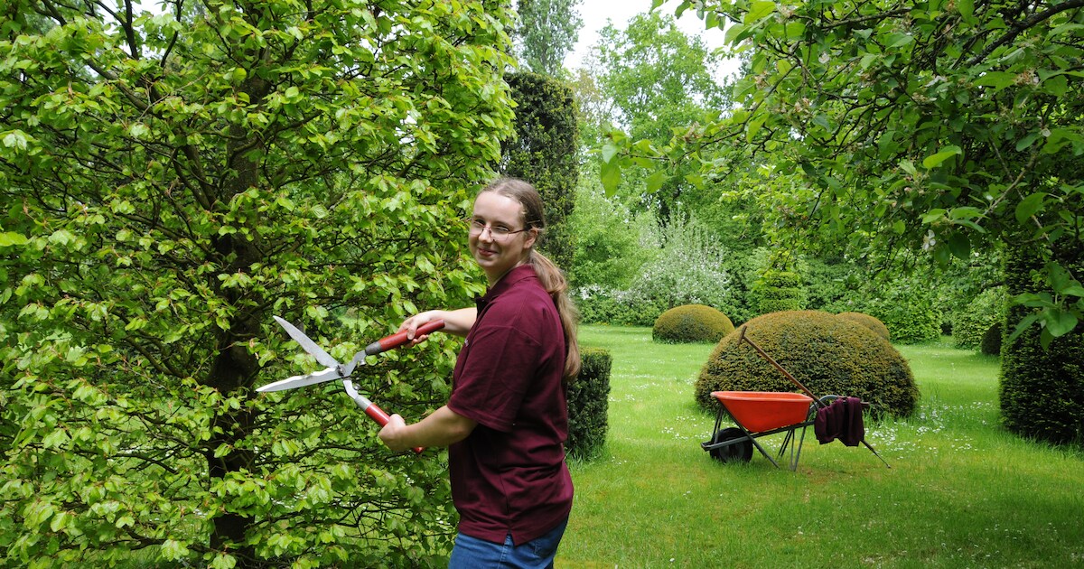 Een meester in het groenonderhoud: Laura is straks de enige tuinbaas ...