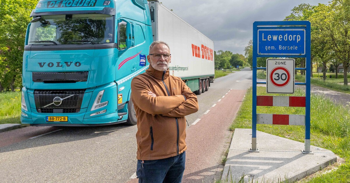 Op de Nieuwe Kraaijertsedijk in Lewedorp komt géén eenrichtingsverkeer ...