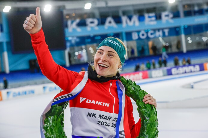 Record Voor Marijke Groenewoud Op Marathon Met Zestiende Zege Van Het Seizoen Schaatsen Pzcnl