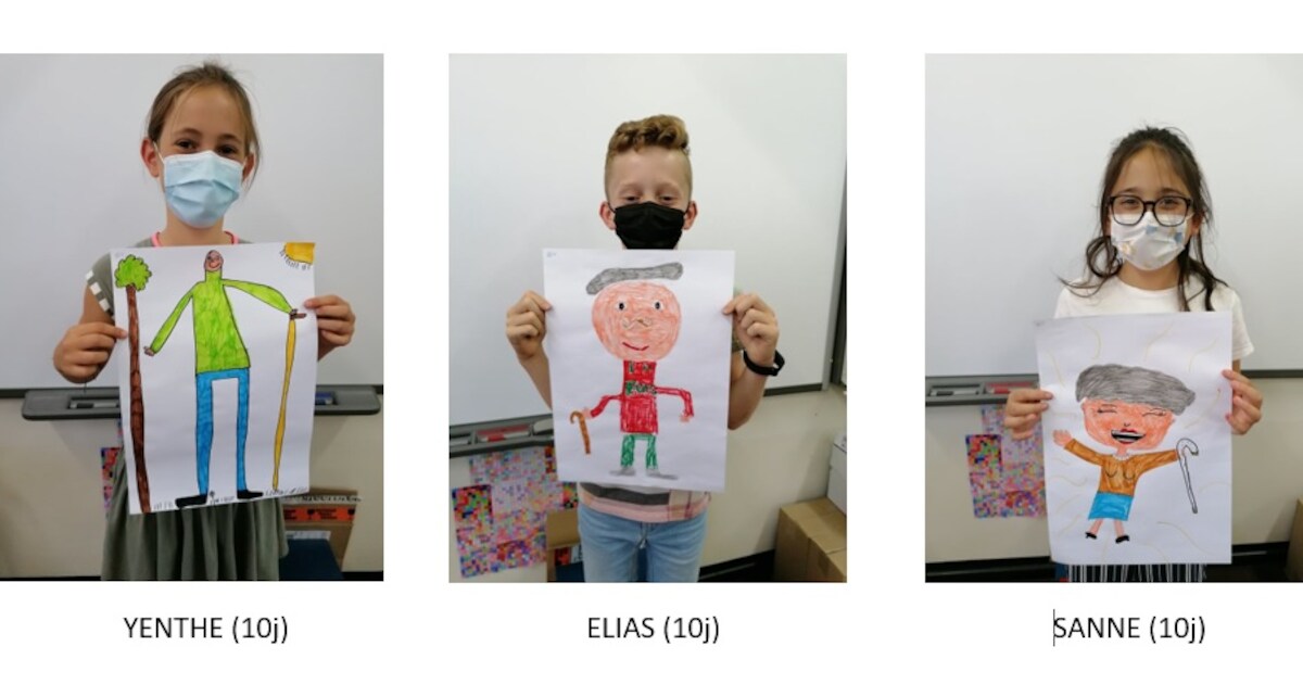 Opa en oma steeds kleiner op kindertekeningen in coronatijd: 'Géén goed teken' | Gezin | pzc.nl