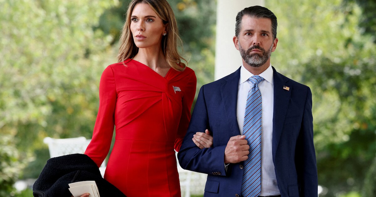 Donald Trump jr. verlooft zich voor derde keer, ditmaal met model ...