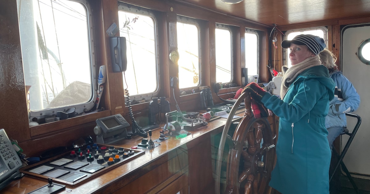 Andrea monsterde aan op tallship Thalassa: ‘Soms keek je tegen een muur ...