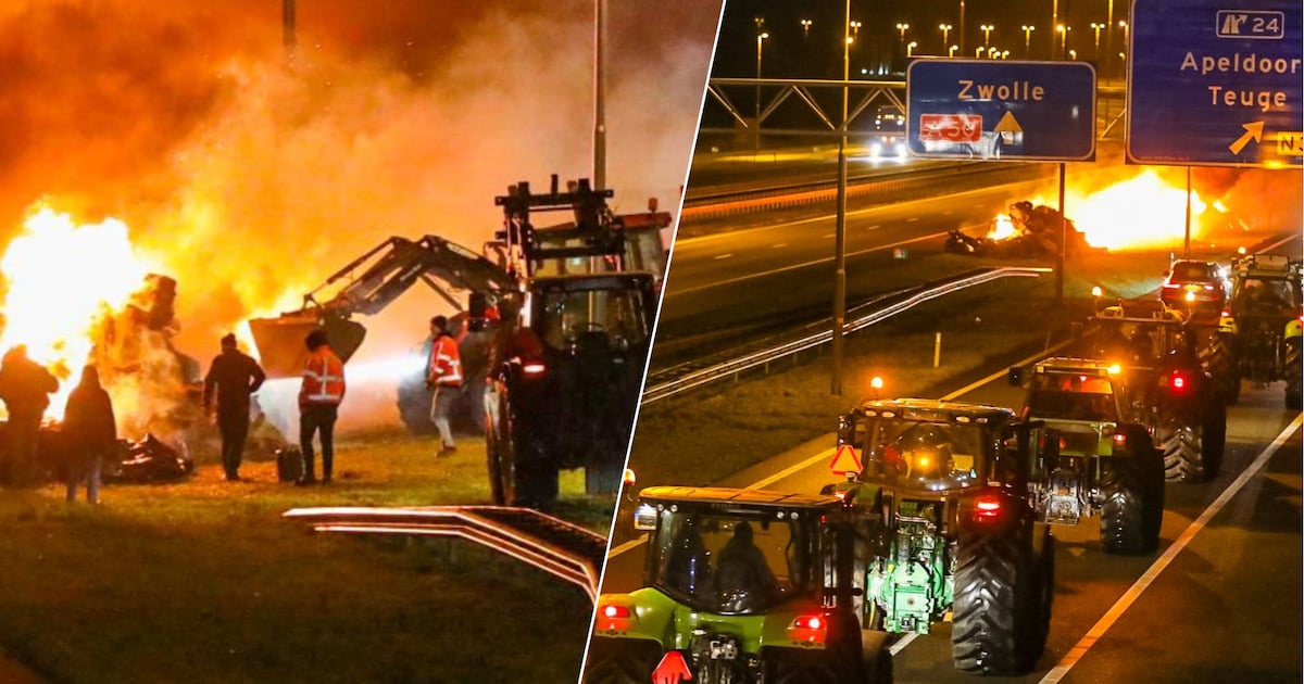 Boerenprotesten op snelwegen lopen uit de hand, ook grensovergang bij ...