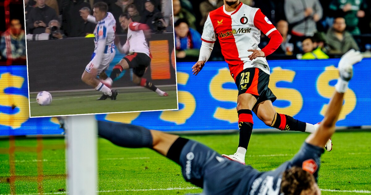 Anis Hadj Moussa held en schlemiel in de Kuip bij moeizame zege Feyenoord op Heerenveen ...