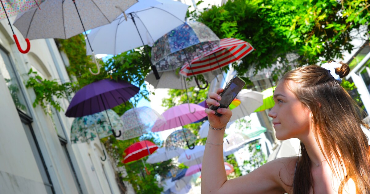 Paraplu’s in Reigerstraat doen het goed op Instagram: ‘Dit is de ...