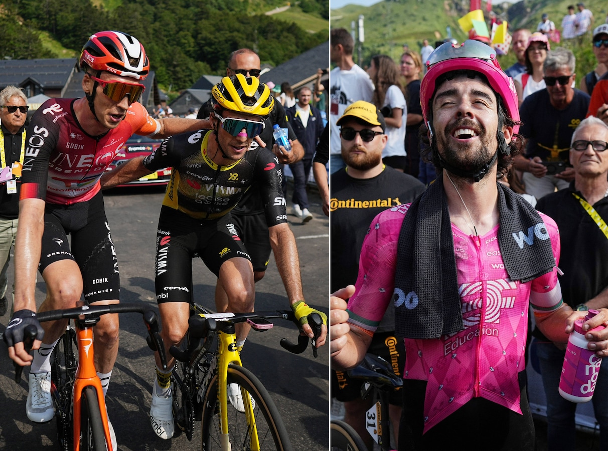 Thymen Arensman komt nipt tekort voor winst in eerste bergrit Tour de ...