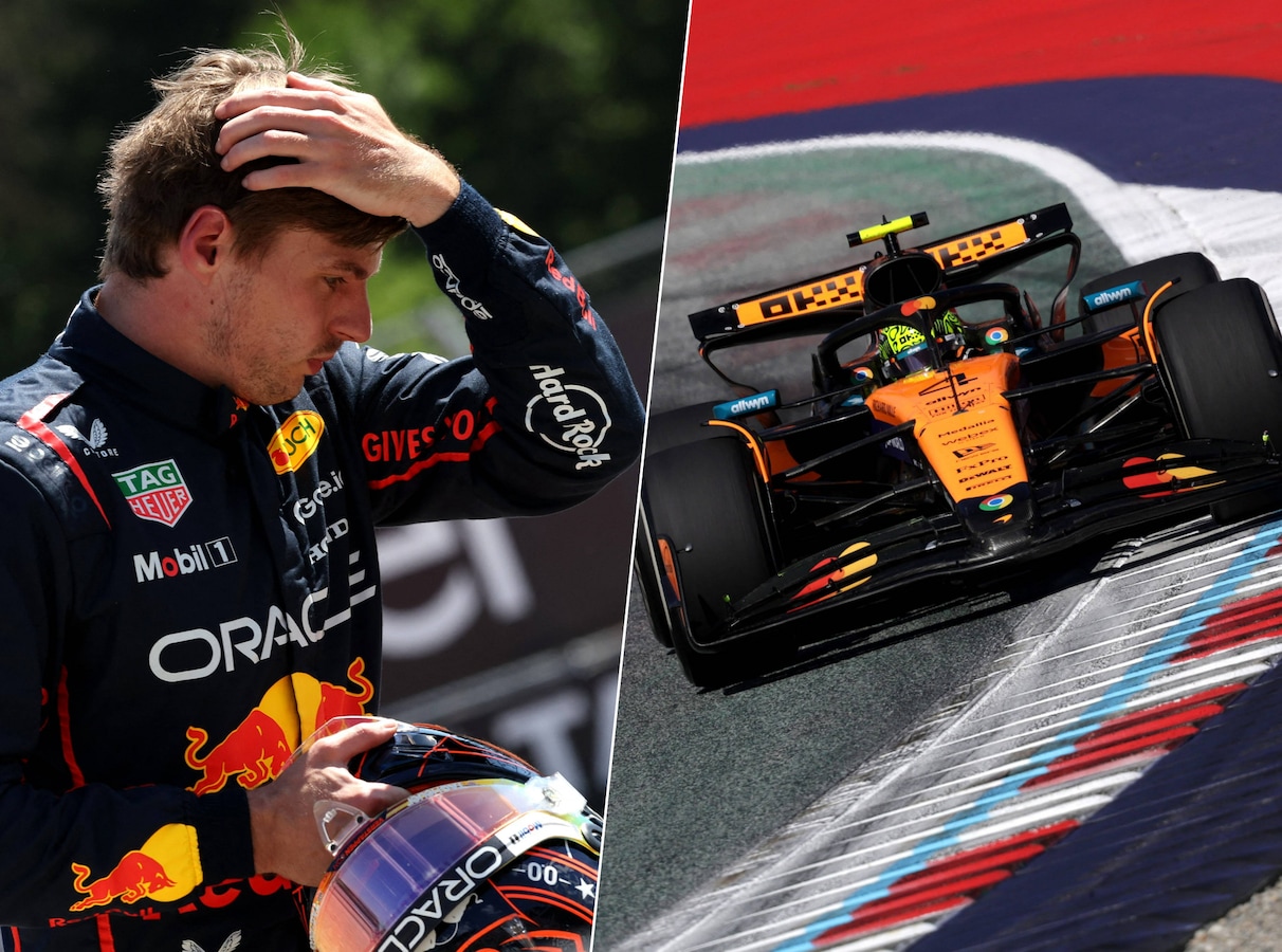 McLarens profiteren optimaal van crash Max Verstappen, Lando Norris wint voor teamgenoot Oscar ...