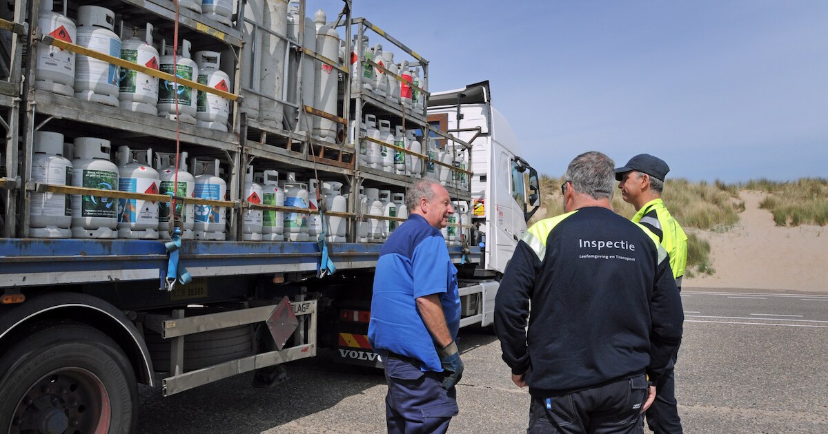 Van gasflessen tot giftige stoffen: Inspectie controleert vrachtvervoer ...