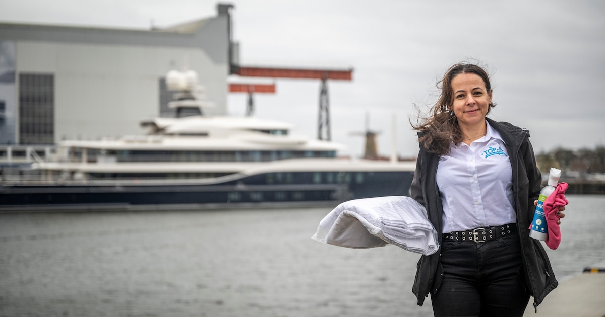 Bijna niemand kan luxe jachten schoonmaken, Anamaria Danci wel ...