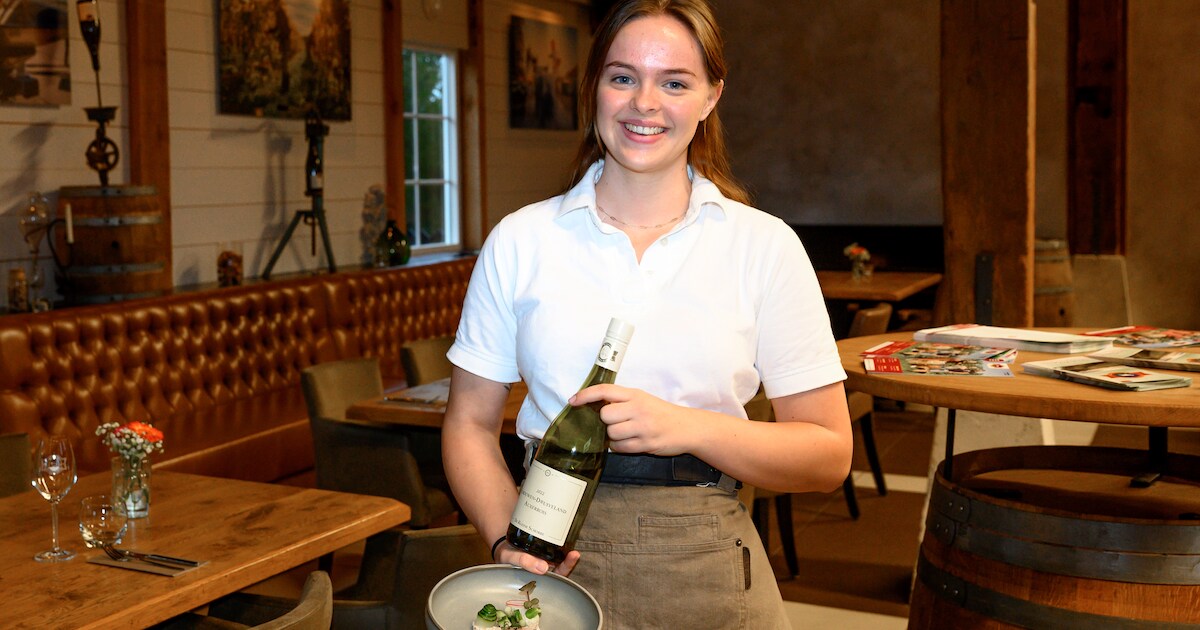 Wijnboerderij De Kleine Schorre is inmiddels ook een prima restaurant ...