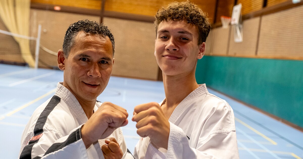 Nanne is niet alleen Micha's vader, maar ook zijn taekwondo-coach: 'Heb ...