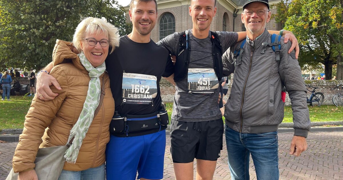 Tobias over de zwaarste Kustmarathon ooit: ‘Het leek wel een muur van ...