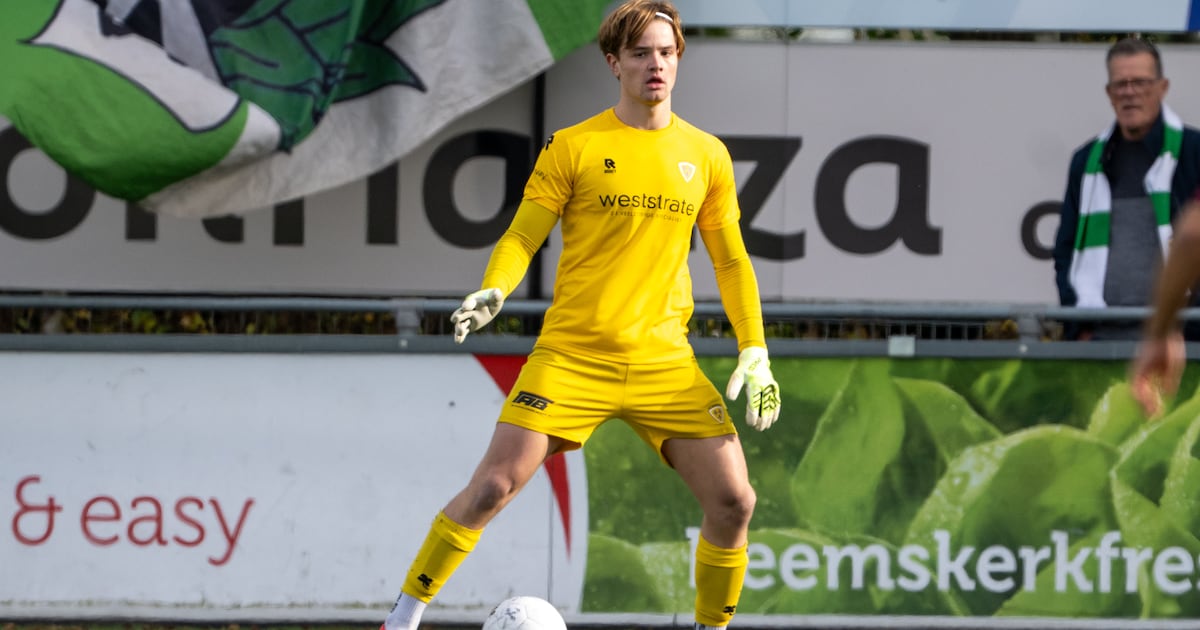 Heldenrol voor doelman Teun van Remortel in topper: ‘Het is lastig te beschrijven wat je dan ...