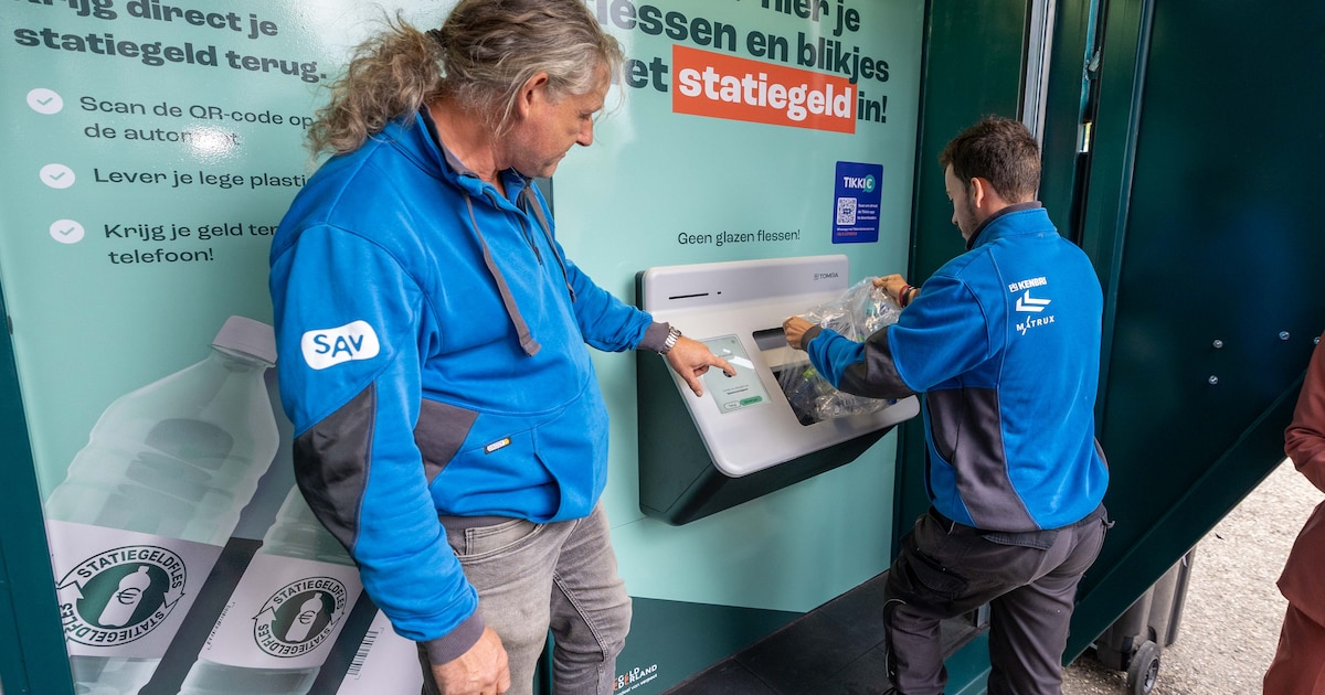De eerste Zeeuwse bulkmachine voor statiegeld staat er: in een paar ...