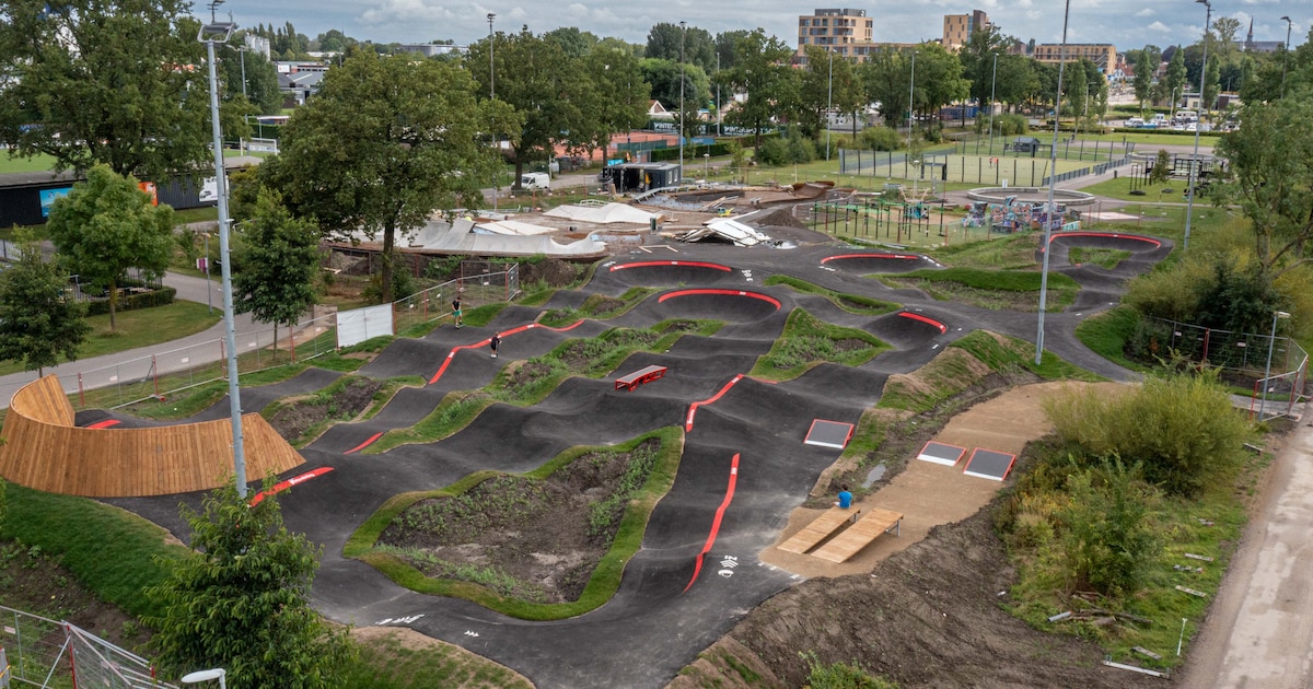 Skatebaan en pumptrackbaan in Goes bijna af, zo ziet de plek eruit waar ...