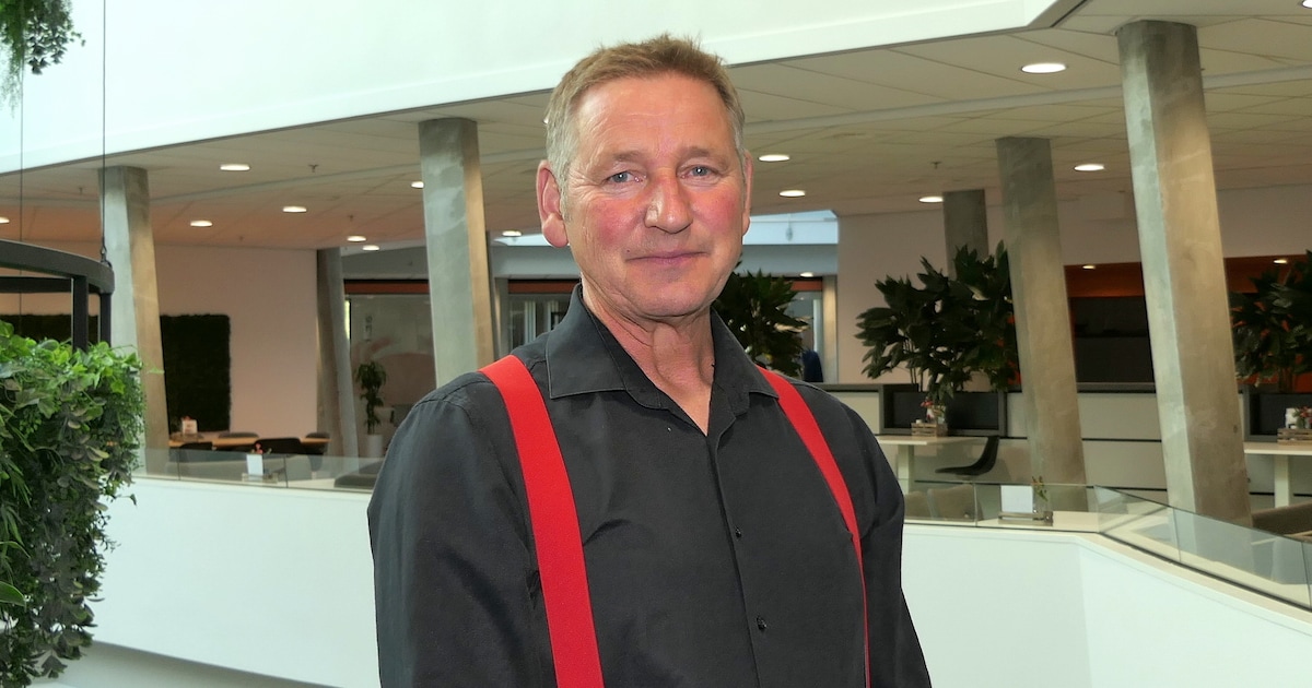 De man met de rode bretels, Ron Brink, is lijsttrekker voor de grootste ...