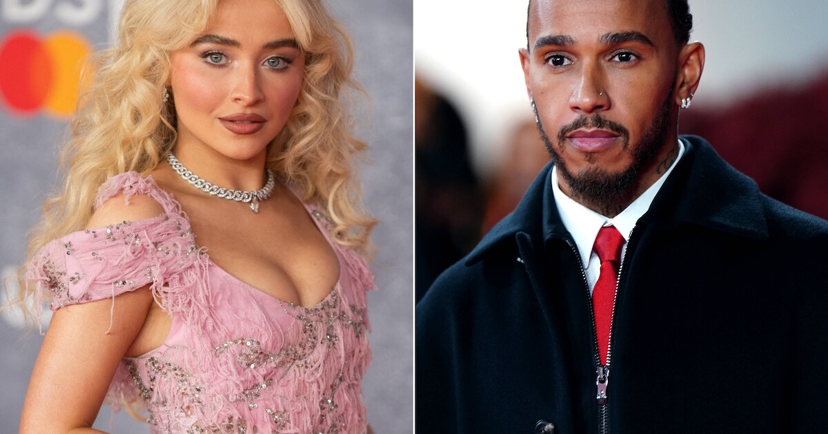 Baasjes als Sabrina Carpenter en Lewis Hamilton laten huisdier poseren ...