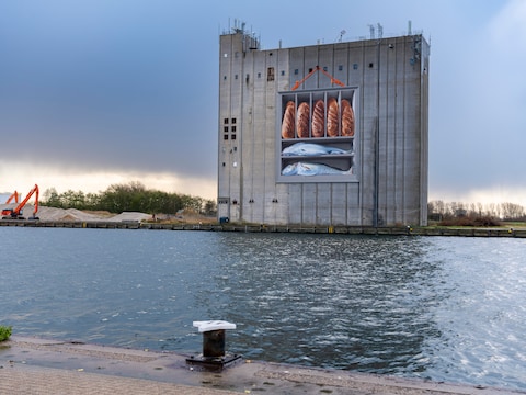 Gerestaureerd, verhuisd en nu onthuld: Broden en Vissen op silo ...